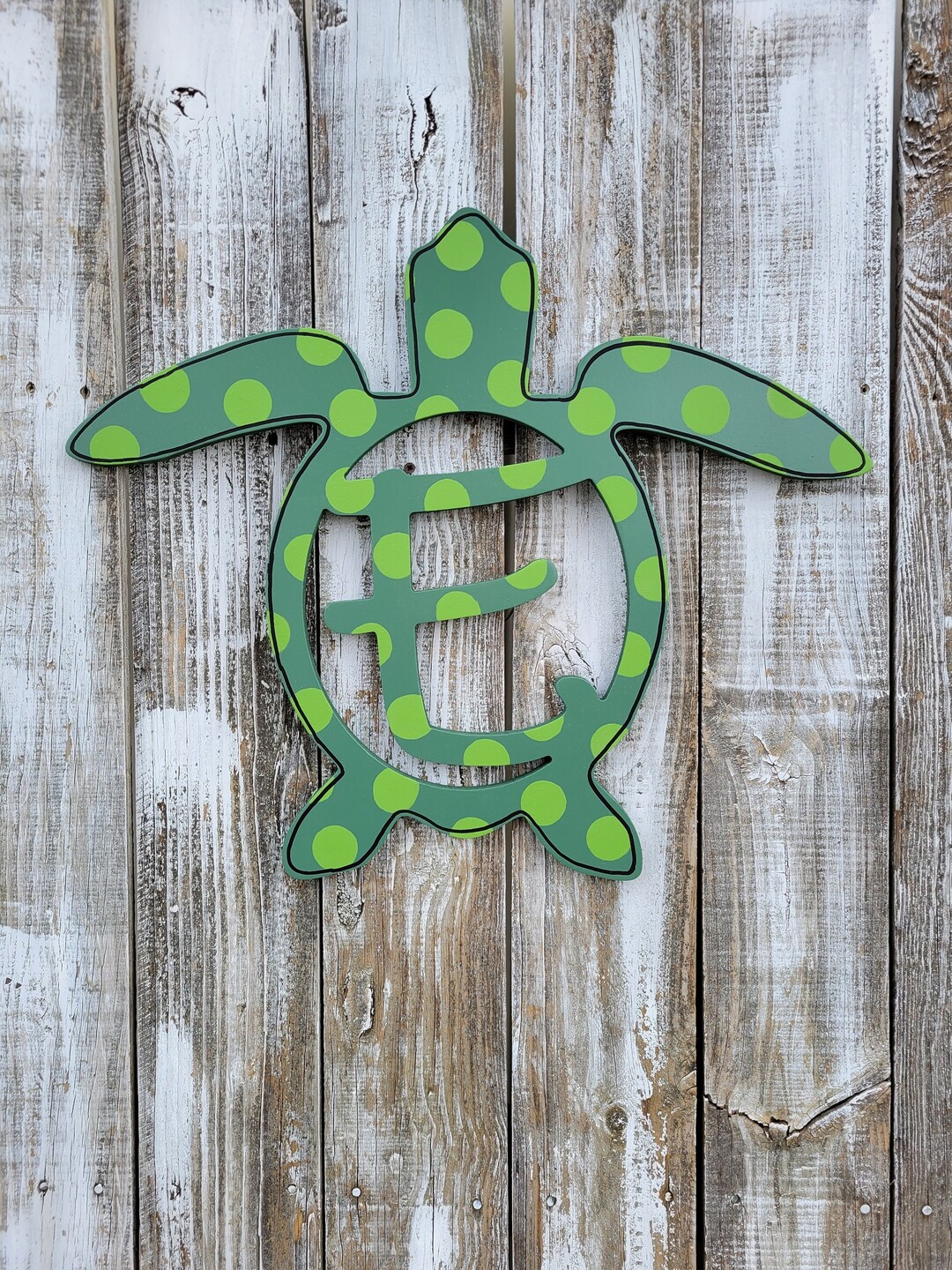 Sea Turtle Initial Nursery Kids Sign Door Hanger Decor - Etsy