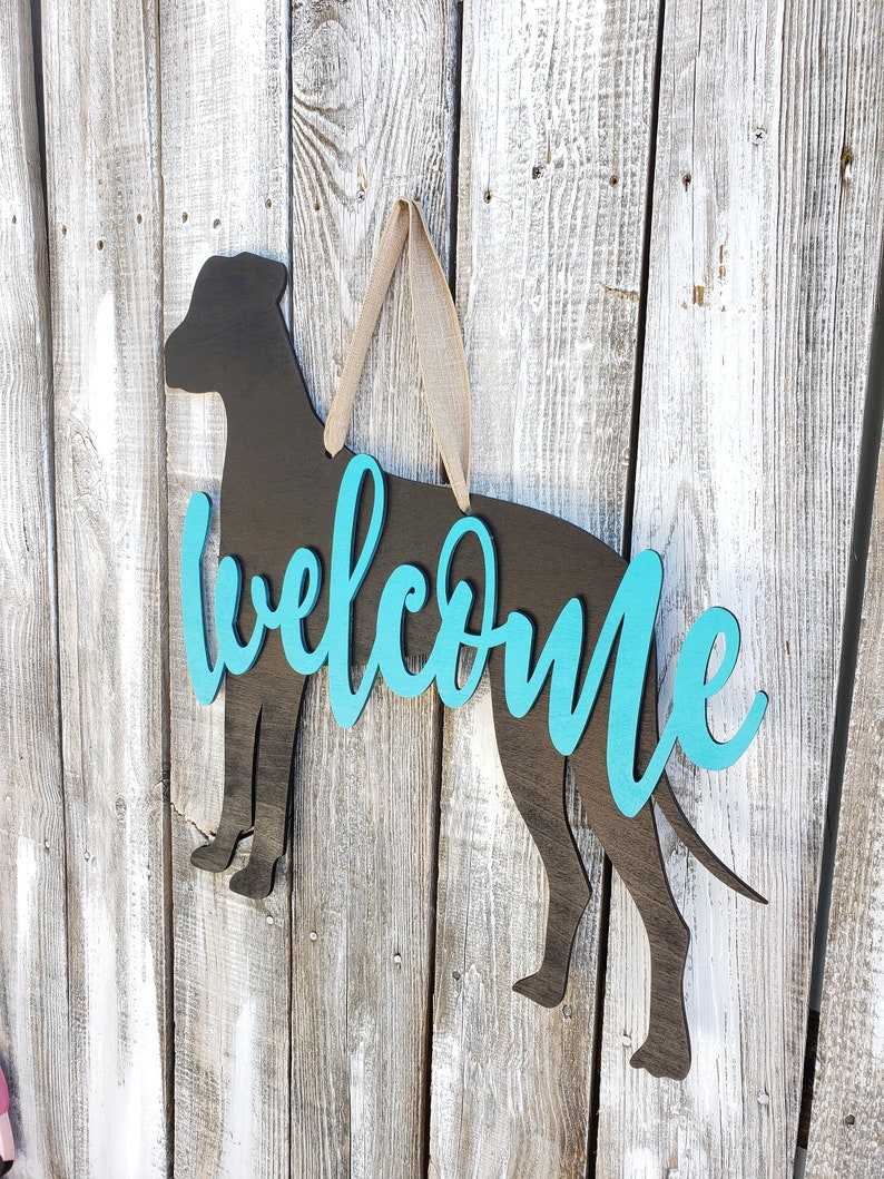 Dog Welcome Door Hanger Jack Russell Terrier Westie Yorkie Dachshund ...