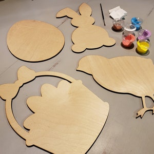 Kids Easter Craft Kit and Paint Set - Etsy