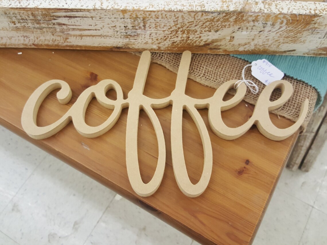 Coffee Bar Nook Wooden Sign but First Coffee Decor | Etsy