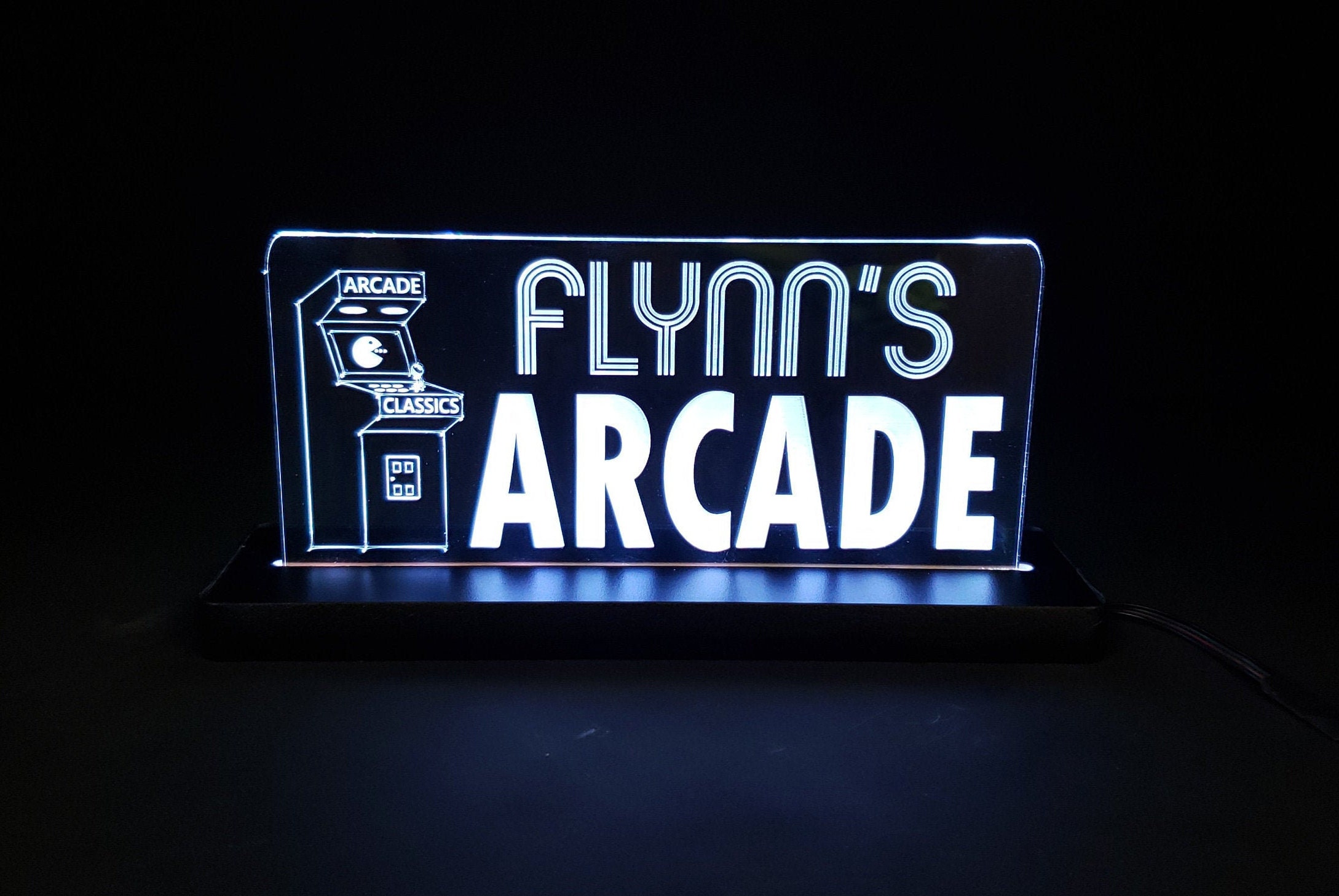 Custom Arcade Game Room LED Neon Acrylic Sign Father's Day | Etsy