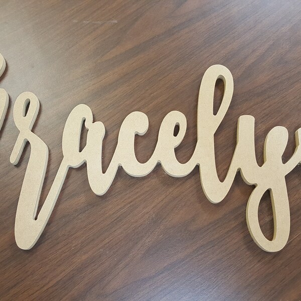Wooden Sign Cursive Font - Etsy