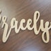 Custom Wooden Name Cursive Script Fun Font - Etsy
