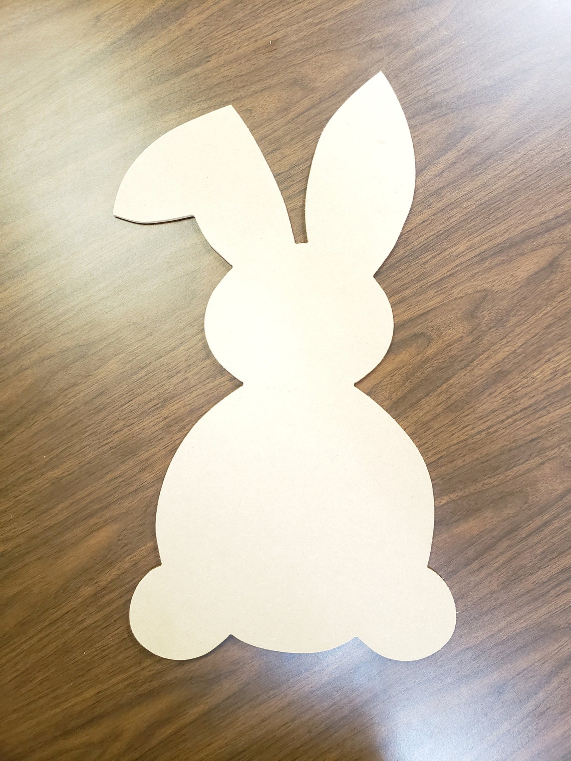 Wood Easter Bunny Door Hanger Blank Cut Out DIY | Etsy