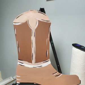 Wood Cowboy Boot Door Hanger Cut Out Blank DIY Boys Bedroom - Etsy