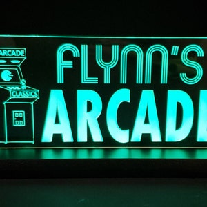 Custom Arcade Game Room LED Neon Acrylic Sign Father's Day Dad Gift - Etsy