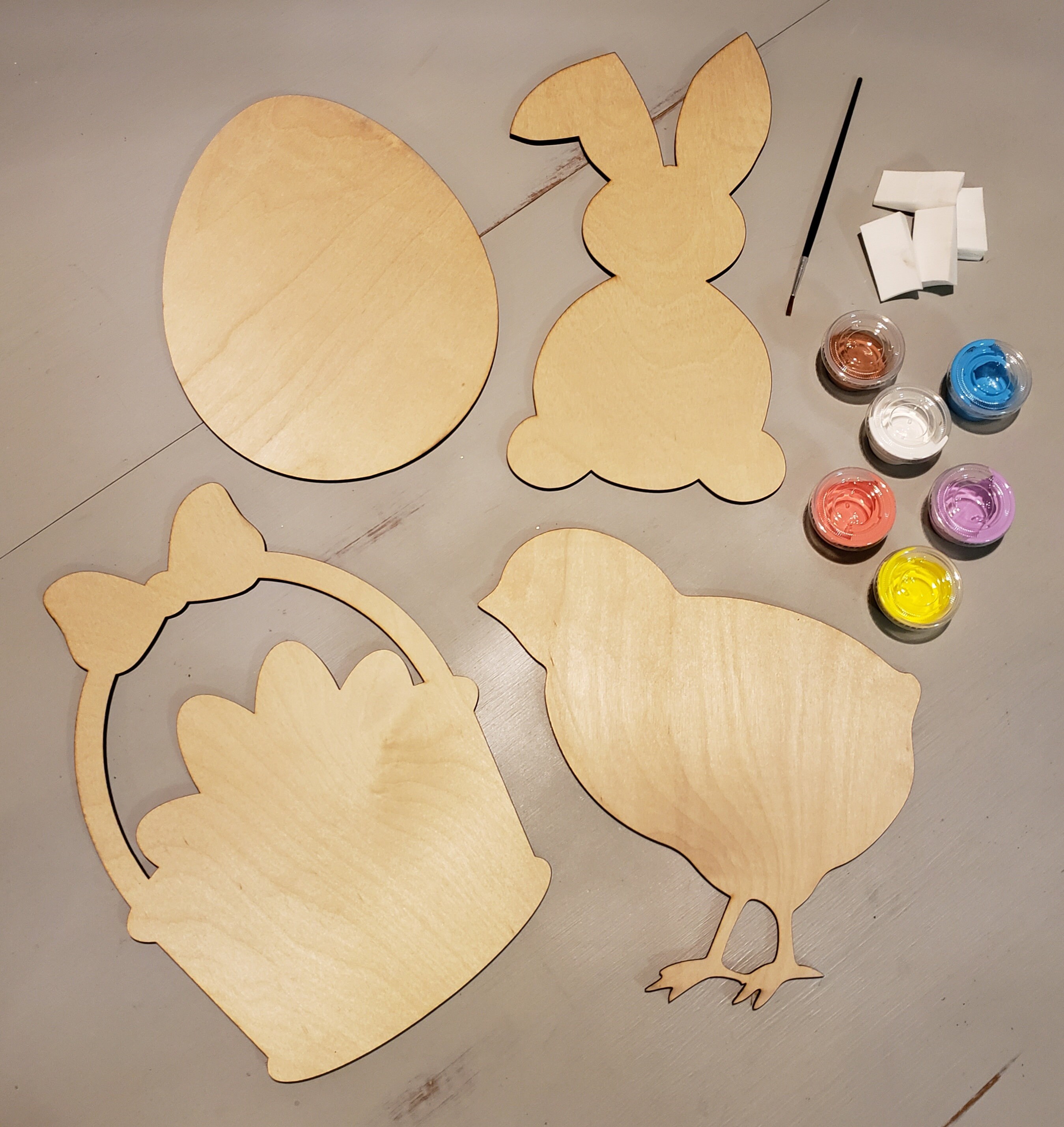 Kids Easter Craft Kit and Paint Set - Etsy