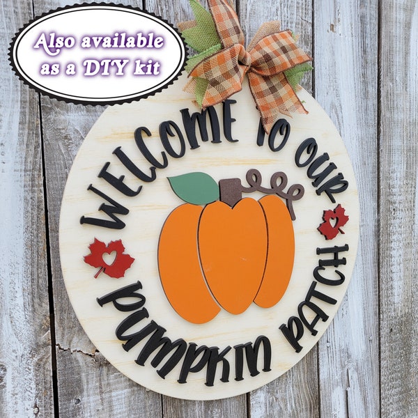 Fall Wreath Welcome to Our Patch - Etsy