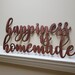 Happiness is Homemade Wooden Sign Kitchen Farmhouse - Etsy