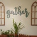 Large Wooden Gather Kitchen Dining Room Wall Sign Grateful - Etsy