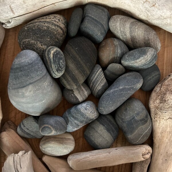 Striped Rocks - Etsy