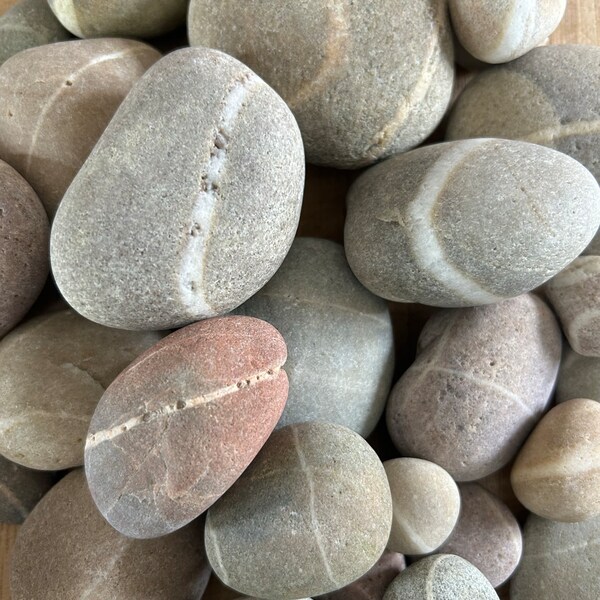 Striped Stone - Etsy