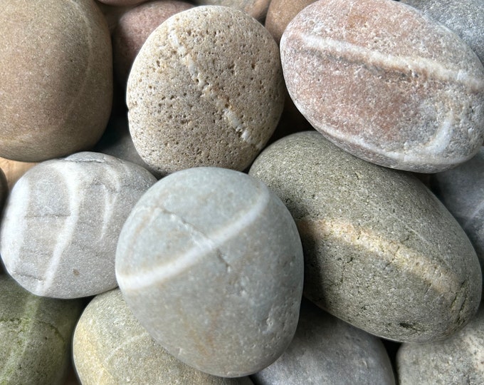 Unique Sea Wishing Stones Beach Wish Rocks Striped - Etsy