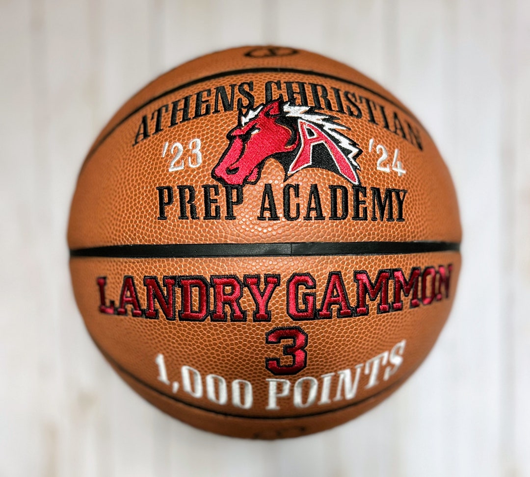 Custom Embroidered Basketball/memory Ball/award/keepsake/trophy/senior ...