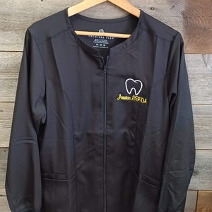 W W/women's Dental Full Zip Lightweight Jacket With Custom Personalized ...