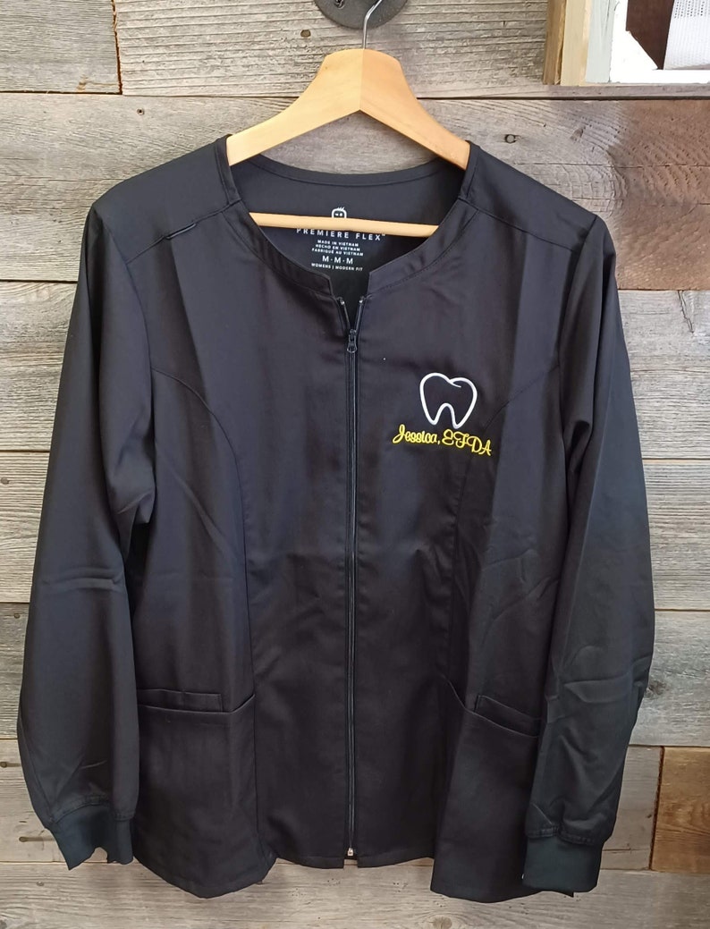 W W/unisex Dental Snap up Lightweight Jacket With Custom Personalized ...