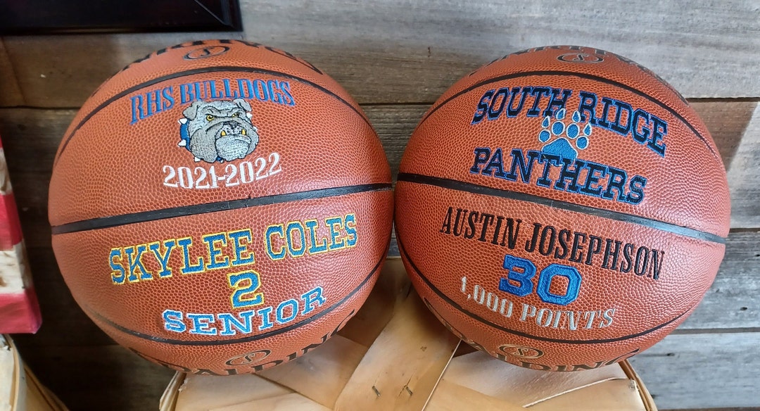 Custom Embroidered Basketball/memory Ball/award/keepsake/basketball ...