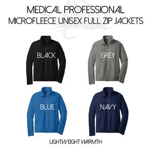 Microfleece UNISEX Fit/solid Color/medical Scrub Jacket/lightweight ...