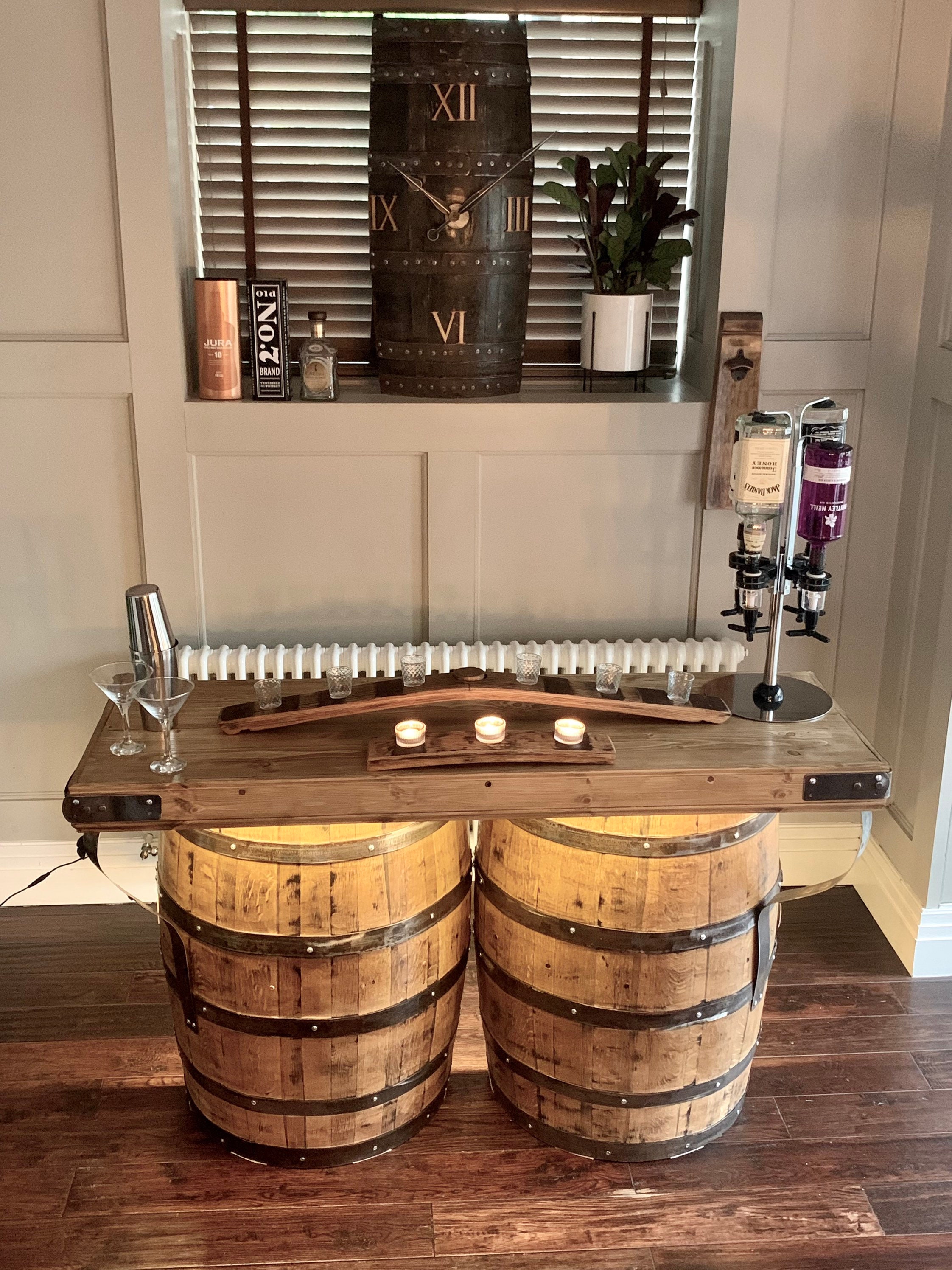 Wine Barrel Bar Ideas