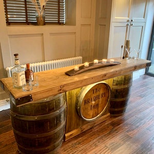 Home Bar Personalised Home Bar scotch Whisky Barrel the Cooperage Home ...