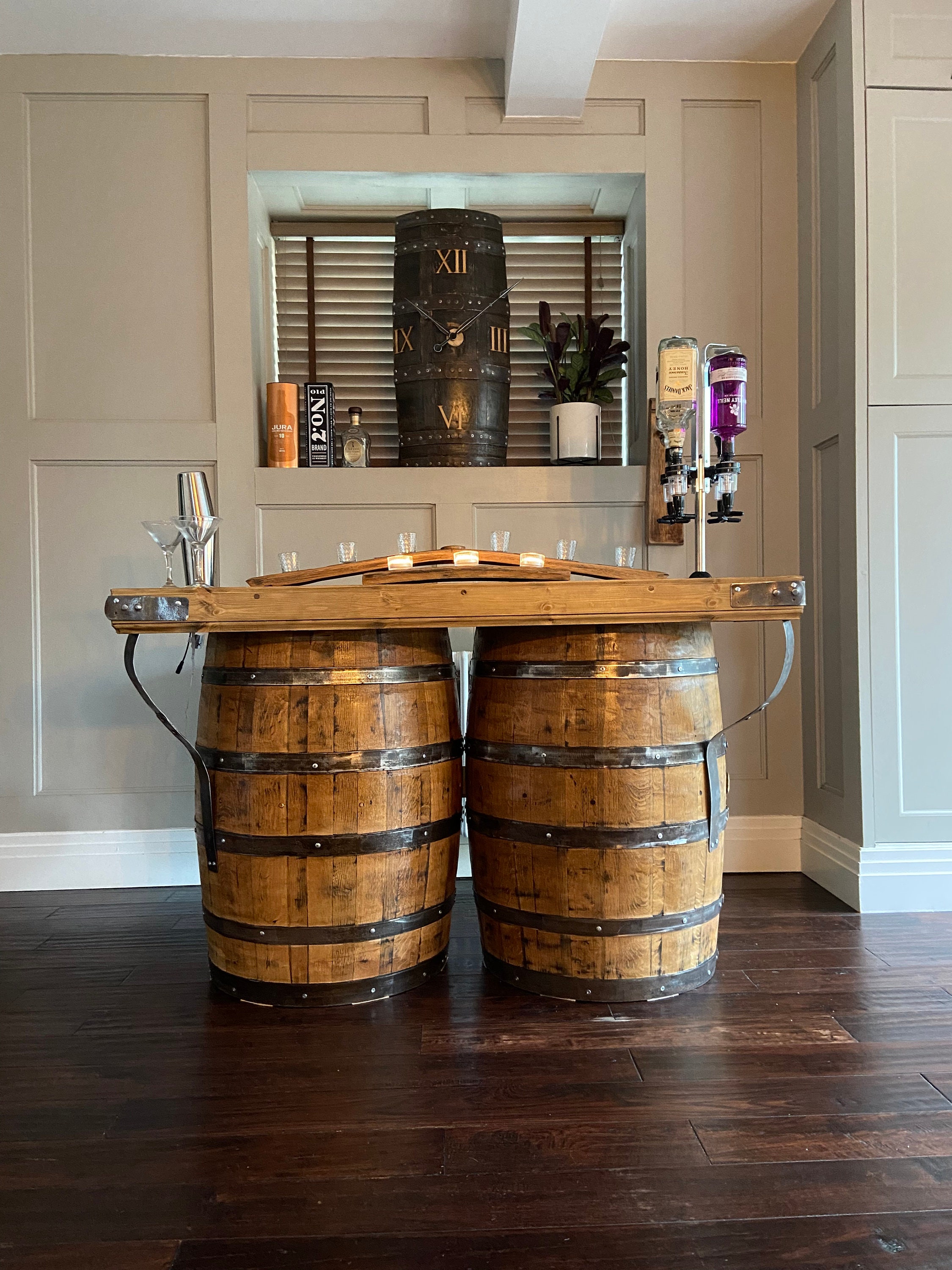 Wine Barrel Bar Ideas