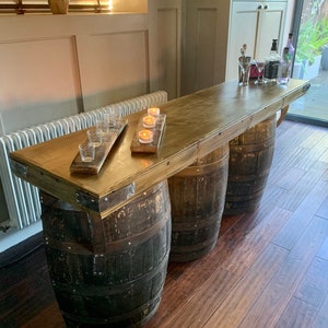 Home Bar Bar Oak Barrel Bar Scotch Whisky Barrel the - Etsy UK