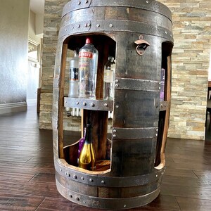 Home Bar Mini Bar Barrel Bar the Gin Bar Oak Barrel Bar Whisky Barrel ...
