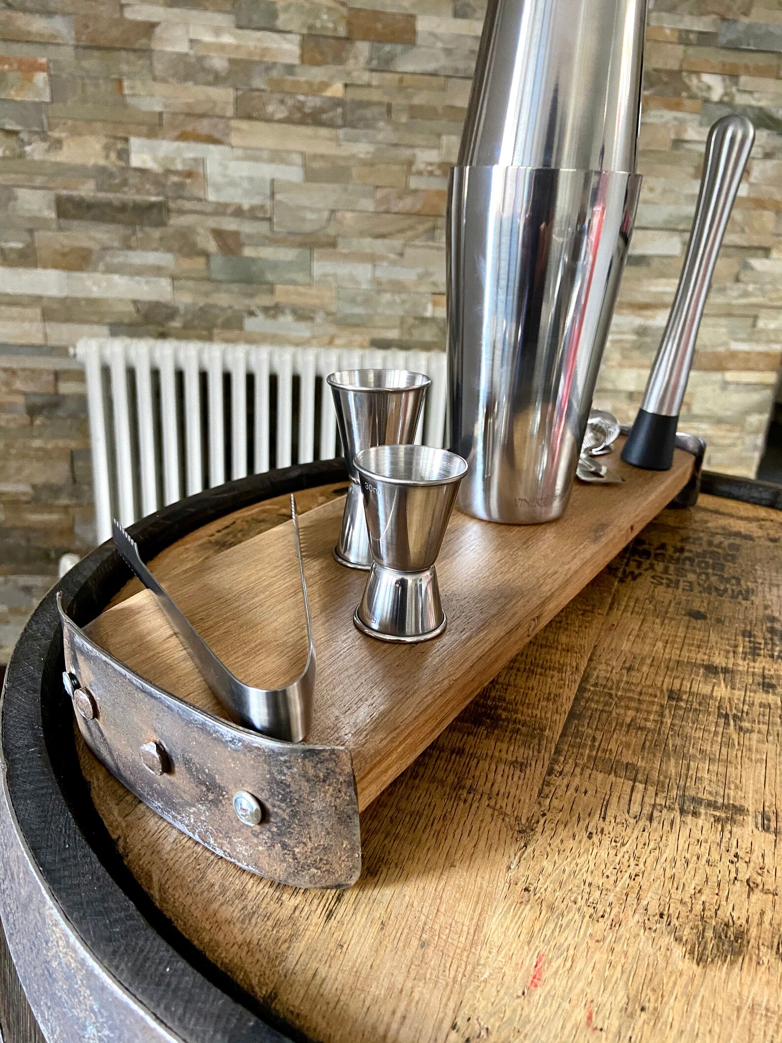 Home Bar Mini Bar Barrel Bar the Gin Bar Oak Barrel | Etsy