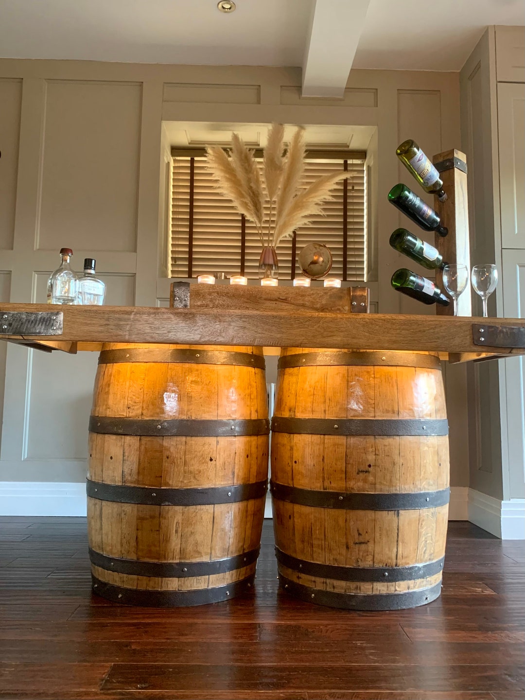 Barrel Bar Whiskey Barrel Bar Drink Cabinet Home Bar Whisky Barrel Bar ...