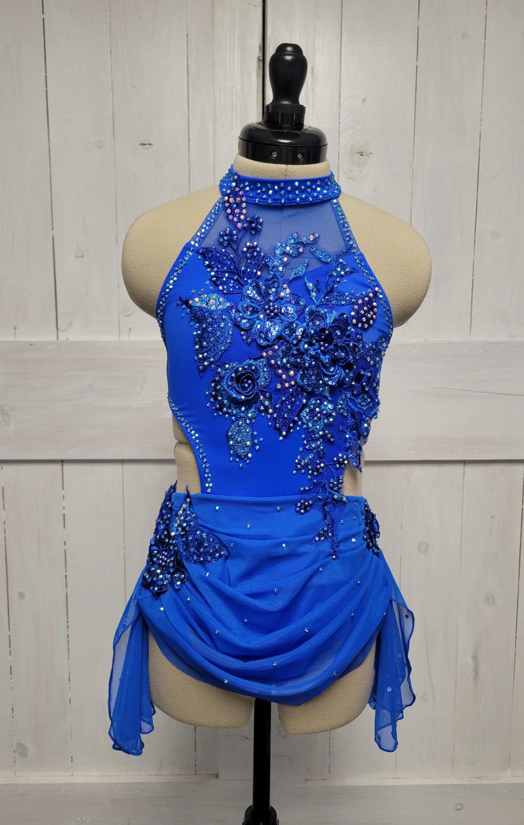 Beautiful Royal Blue Dance Costume - Etsy
