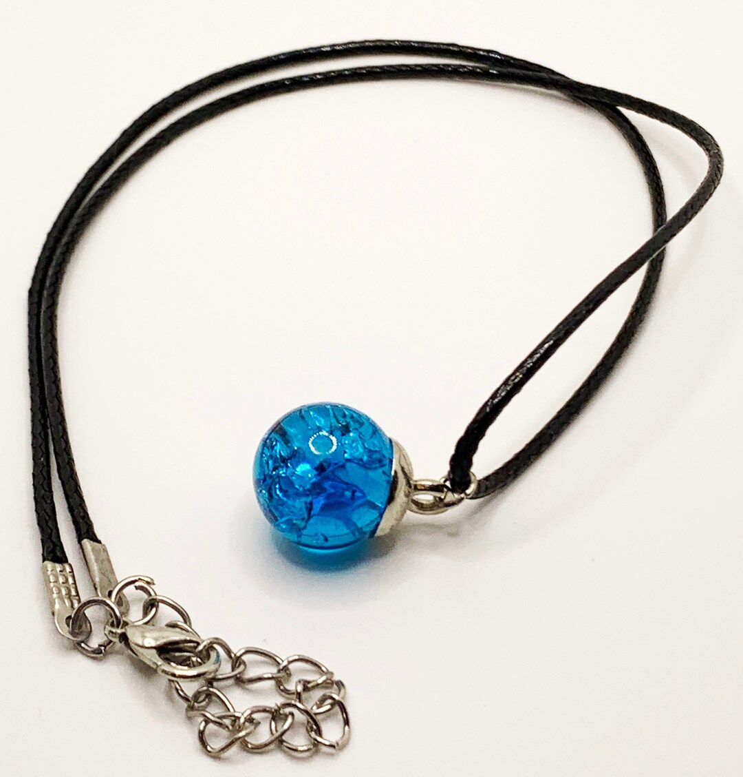 Crackle Marble Pendant Necklace - Etsy