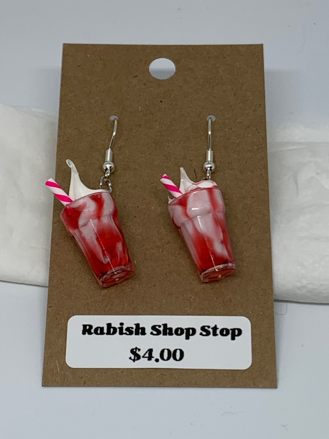 Milkshake Charm Earrings - Etsy