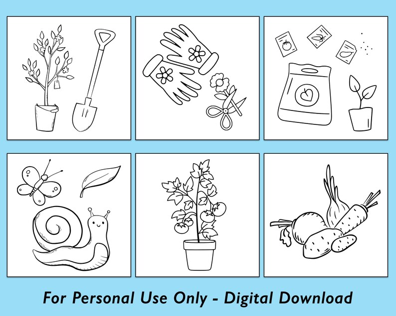 Garden Bold and Easy Coloring Pages Spring Flower Simple for Adults ...