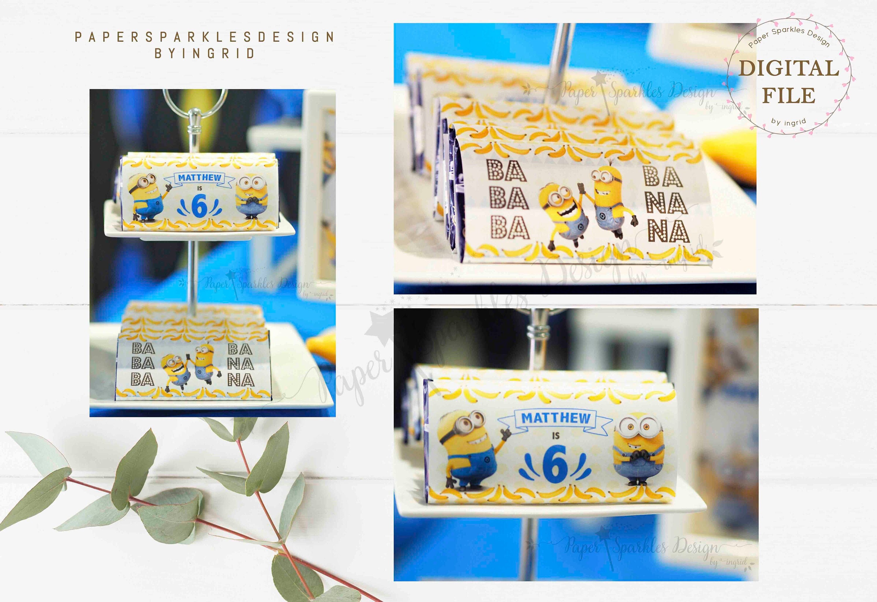 Cartoon Chocolate Wrappers - Etsy