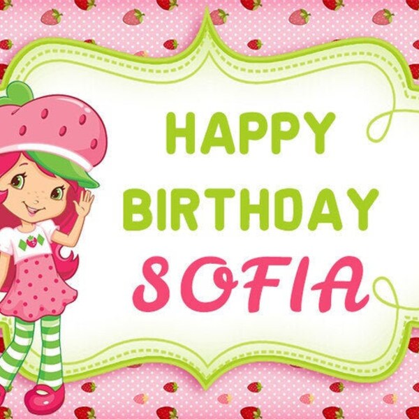 Strawberry Shortcake Backdrop - Etsy