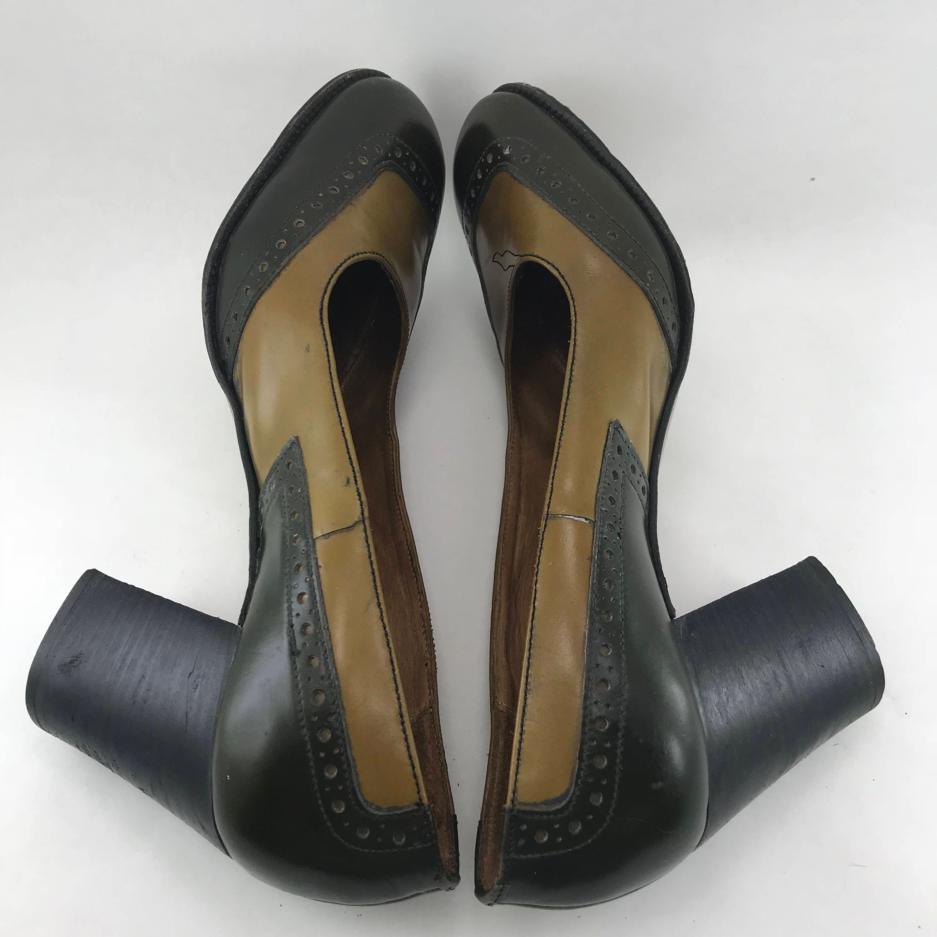 B. Altman Co the Balta Rare 1940s Leather Two-toned Oxford Shoes 7M - Etsy