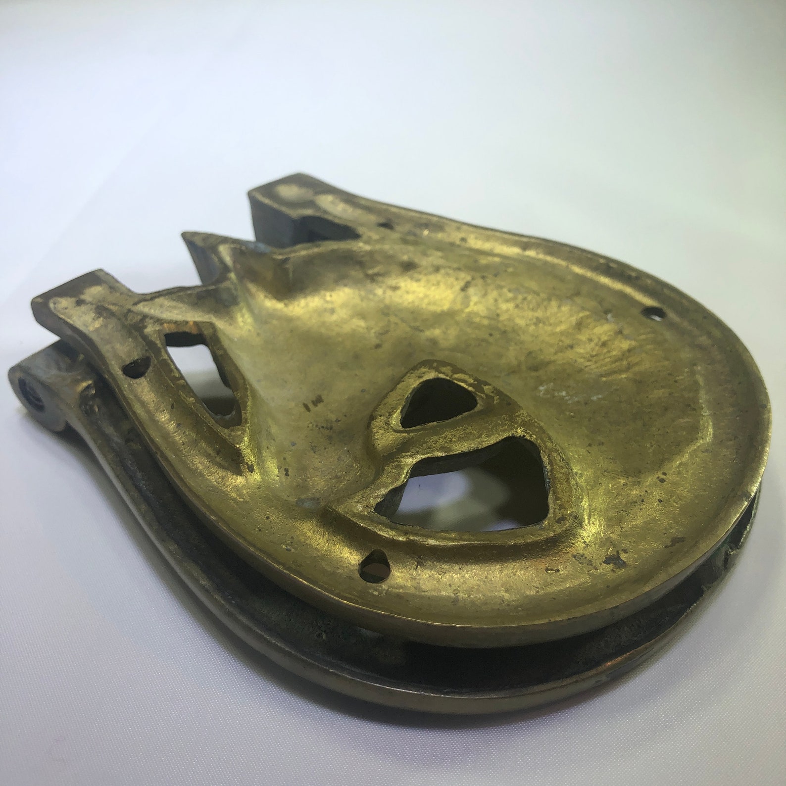 Door Knocker Solid Brass Horseshoe Equestrian Hardware - Etsy