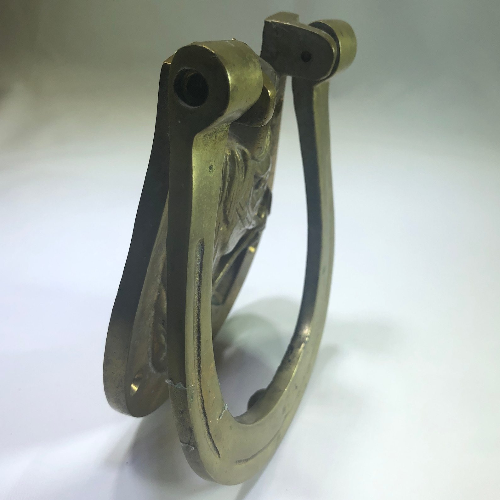 Door Knocker Solid Brass Horseshoe Equestrian Hardware - Etsy