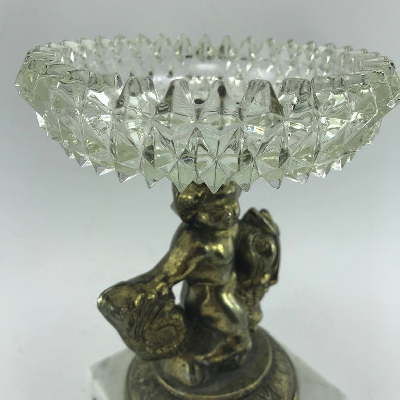 Candy Dish Cherub Fish Pescado Marble Base - Etsy