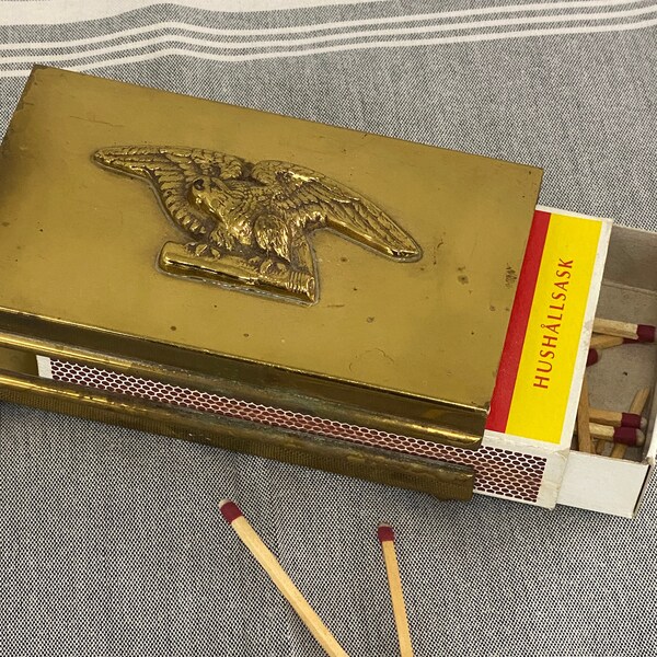 Brass Match Safe - Etsy
