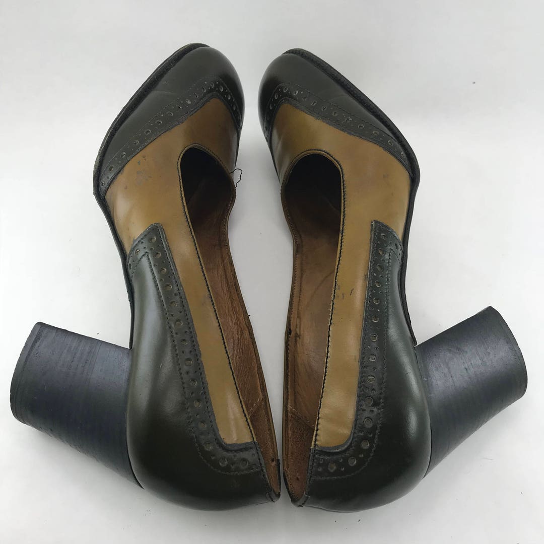 B. Altman Co the Balta Rare 1940s Leather Two-toned Oxford Shoes 7M - Etsy