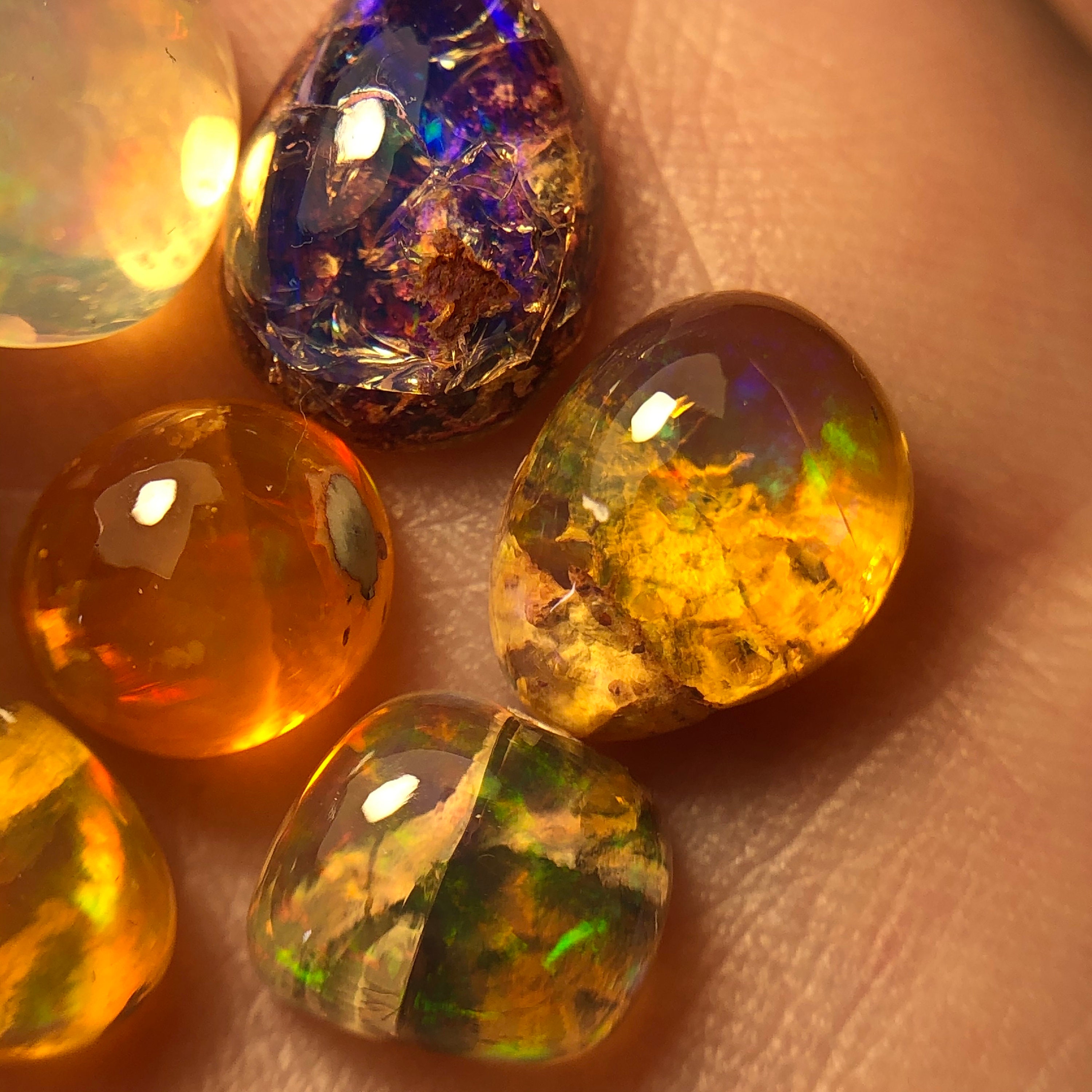 Natural Mexican Fire Opal Lot Mexican Opals Parcel - Etsy