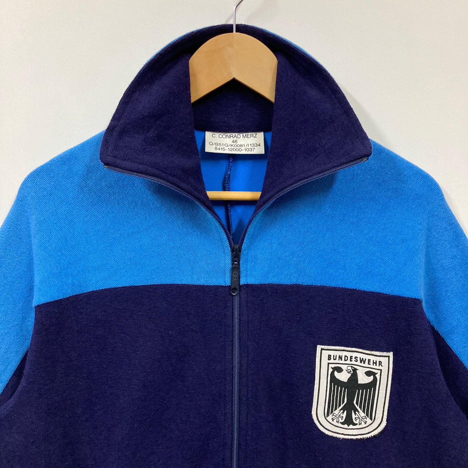 Vintage 70s 80s Bundeswehr German Army Track Jacket Physical Fitness ...