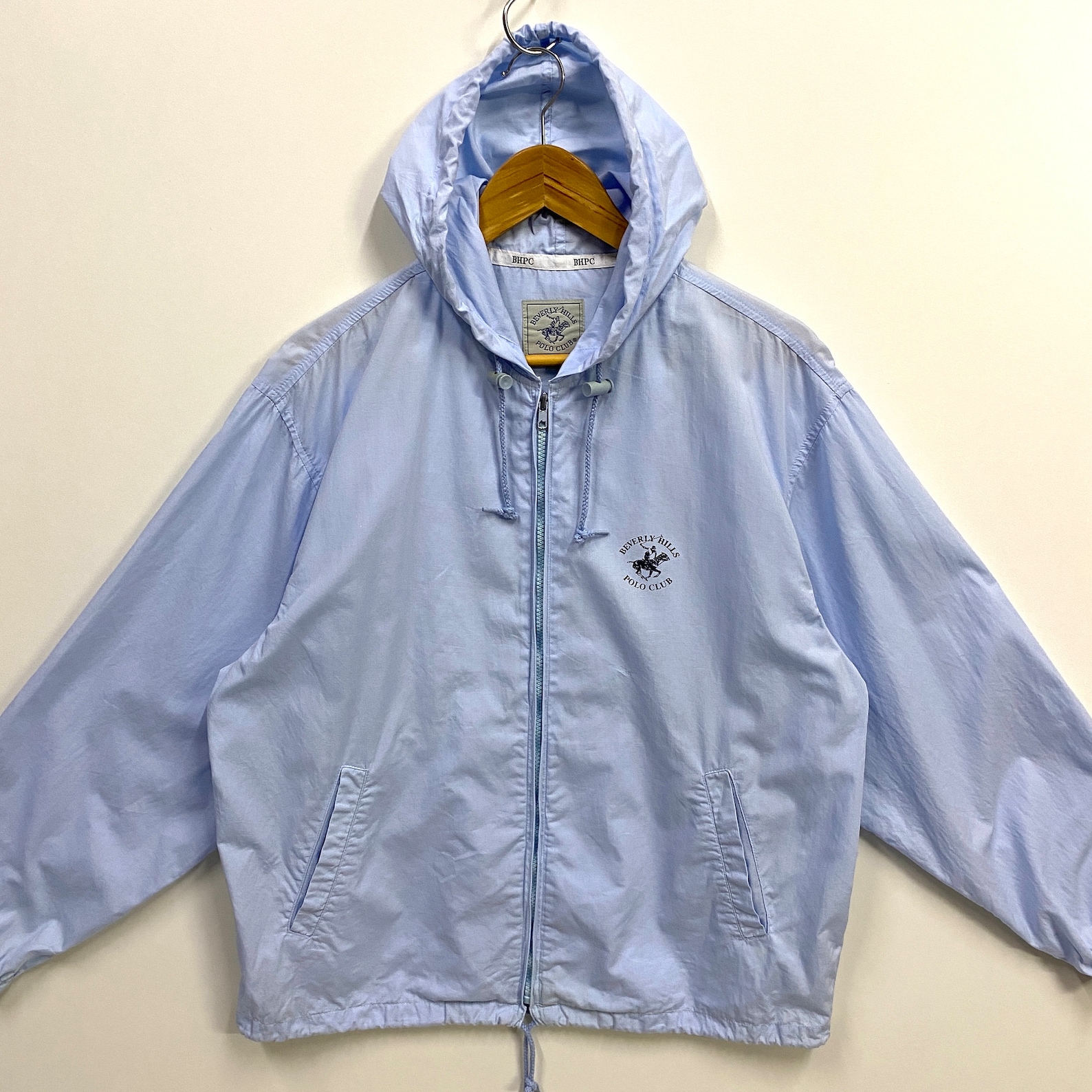 Vintage Beverly Hills Polo Club Hoodie Light Cotton Jacket Full Zip ...