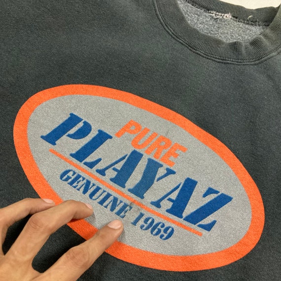 Faded Distressed Vintage 90s Pure Playaz Sweatshirt P… - Gem