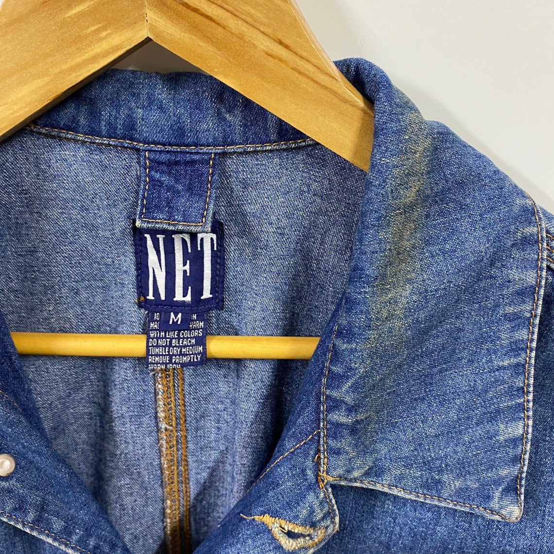 Vintage NET Denim Workwear Jacket the Net Jeans Chore Coat Oversized ...