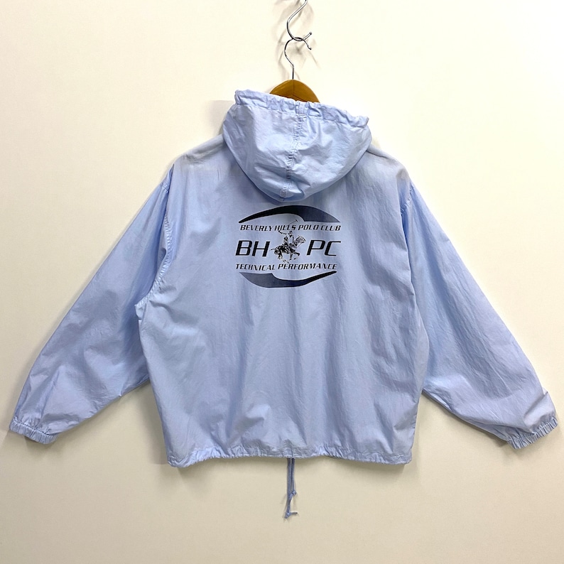 Vintage Beverly Hills Polo Club Hoodie Light Cotton Jacket Full Zip ...