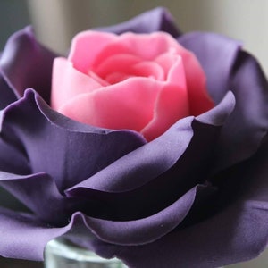 Handmade Edible Sugar Tea Rose Vintage English TWO TONED Cake Topper - Etsy