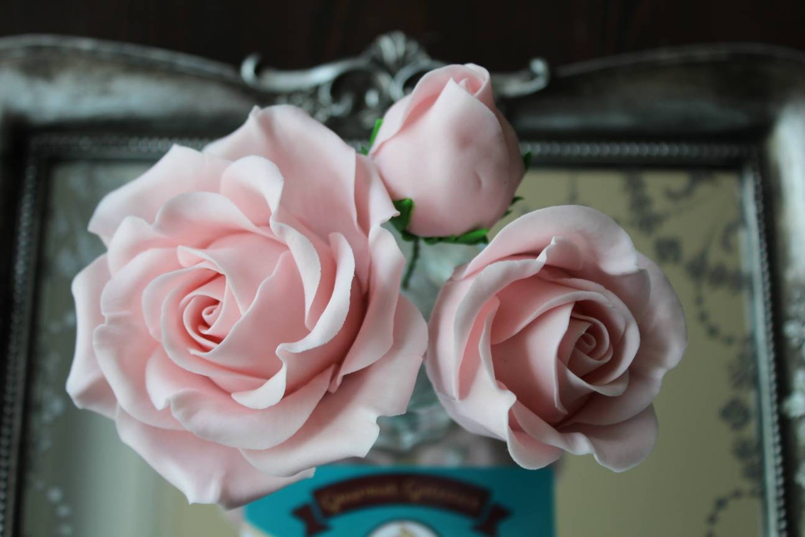 Handmade Edible Sugar Tea Rose Vintage English Flower Cake | Etsy