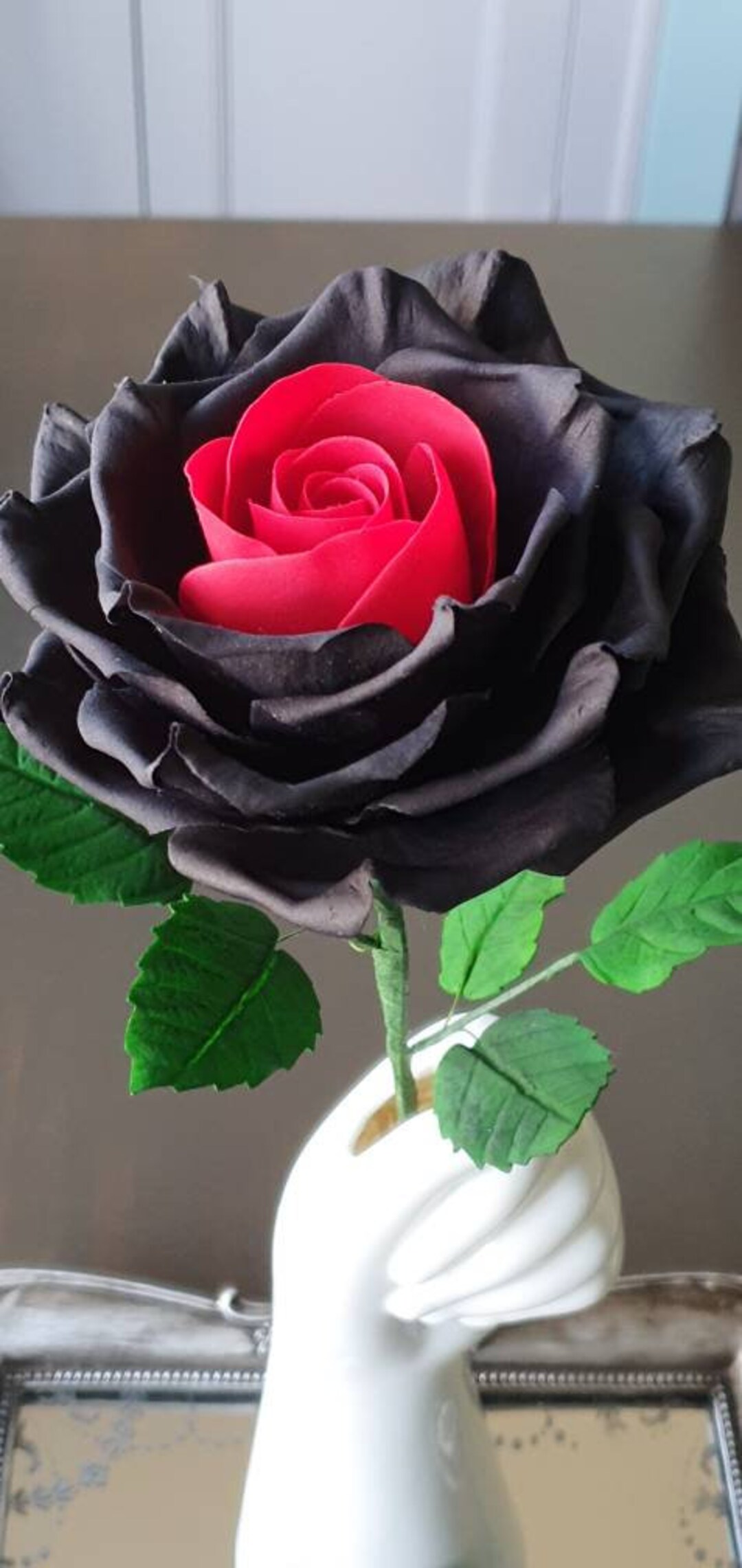 Handmade Edible Sugar Tea Rose Vintage English TWO TONED Cake Topper - Etsy